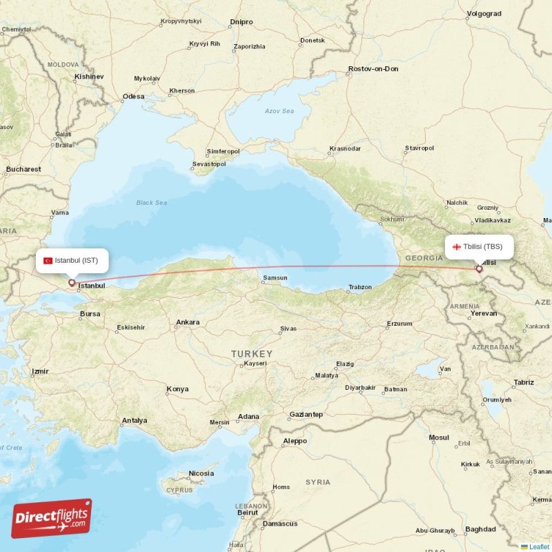 Direct flights from Tbilisi to Istanbul (TBS-IST) - Directflights.com