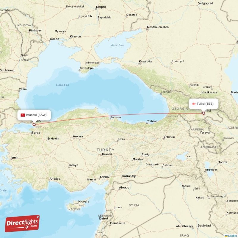 Direct flights from Tbilisi to Istanbul, TBS to SAW non-stop ...