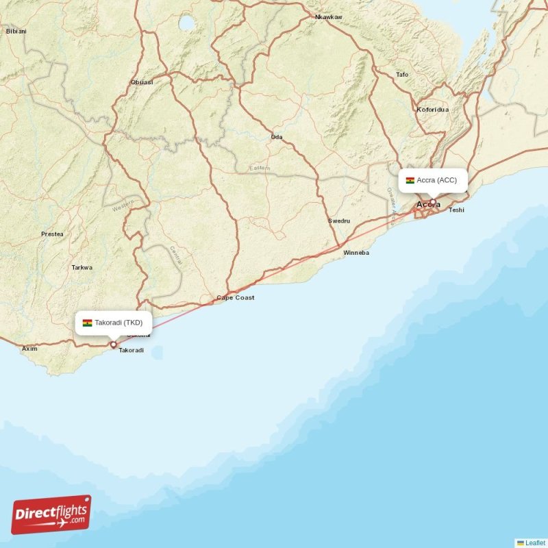 Direct flights from Takoradi to Accra (TKD-ACC) - Directflights.com