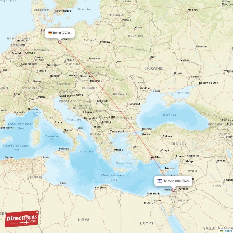 Direct flights from Tel Aviv-Yafo to Berlin, TLV to BER non-stop ...