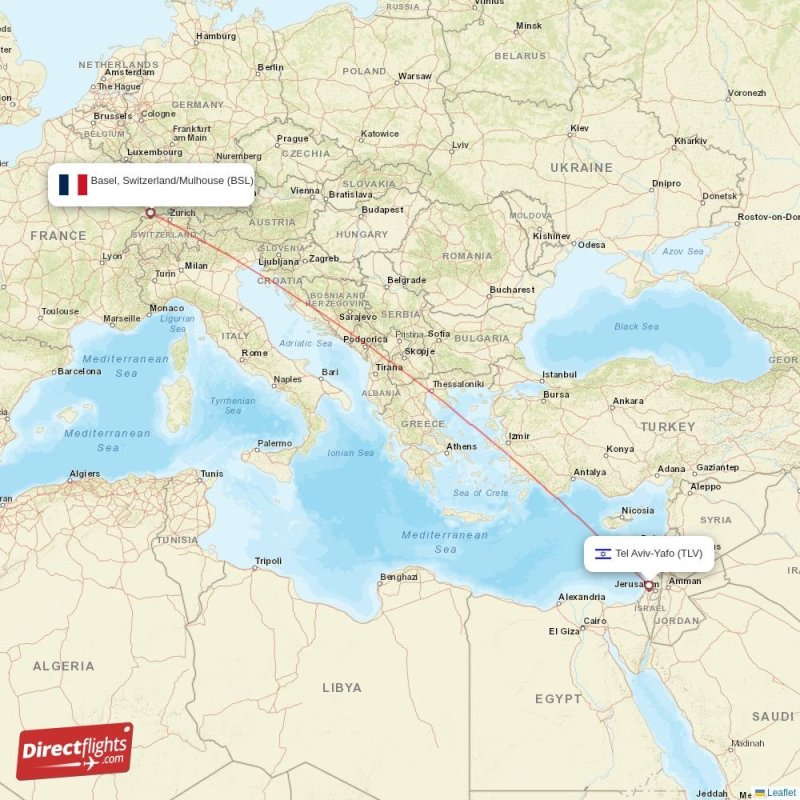 Direct flights from Tel Aviv-Yafo to Basel, Switzerland/Mulhouse (TLV ...