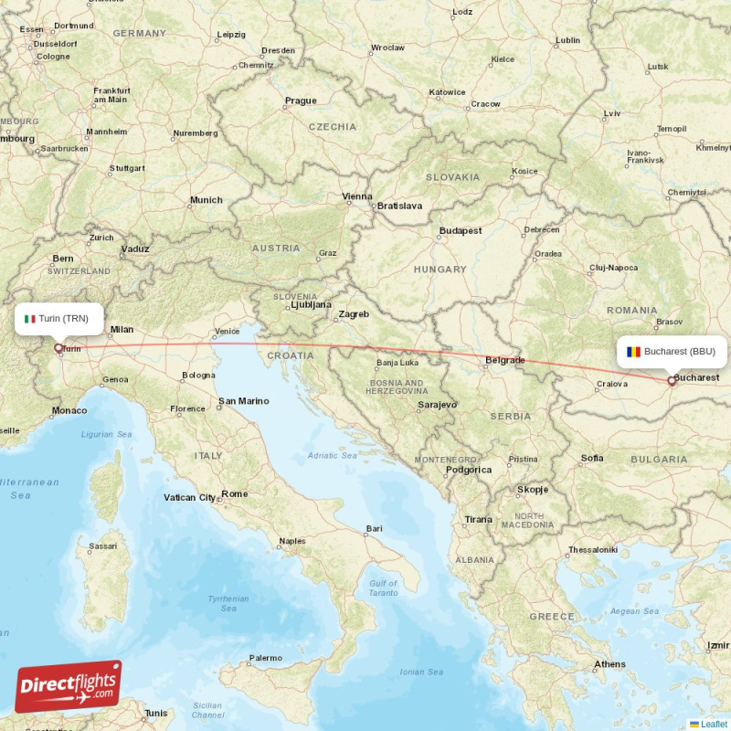 Direct flights from Turin to Bucharest, TRN to BBU non-stop ...