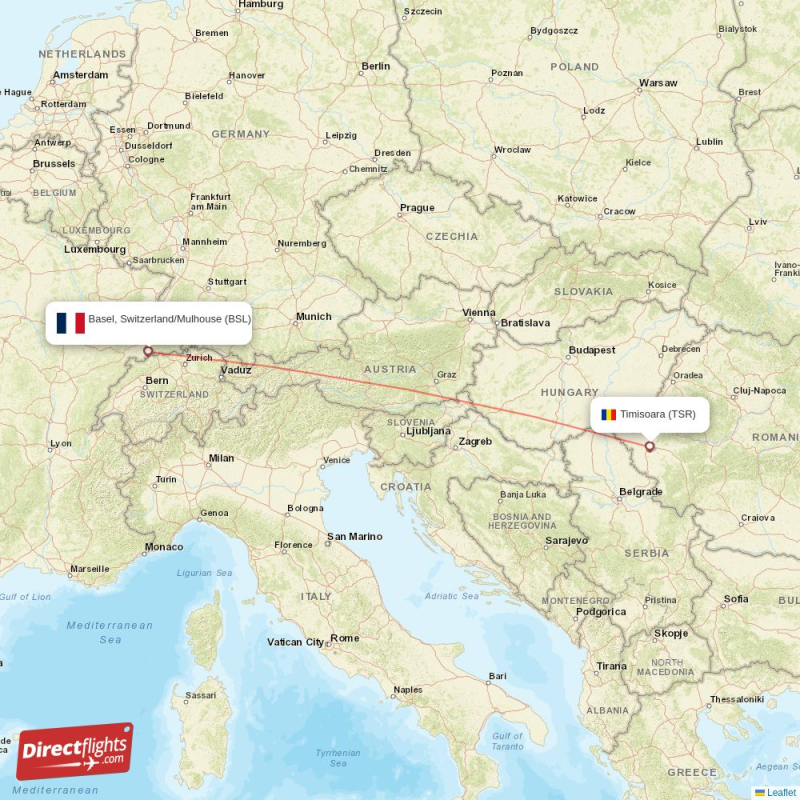 Direct flights from Timisoara to Basel, Switzerland/Mulhouse, TSR to ...