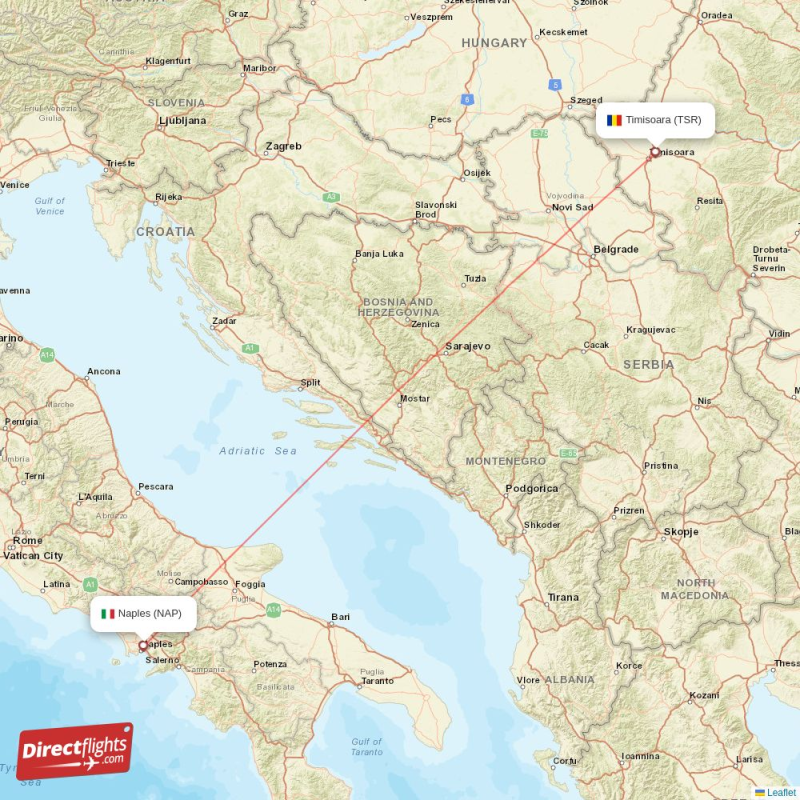 Direct flights from Timisoara to Naples (TSR-NAP) - Directflights.com