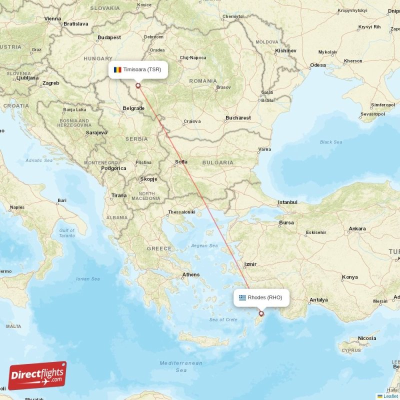 Direct flights from Timisoara to Rhodes (TSR-RHO) - Directflights.com