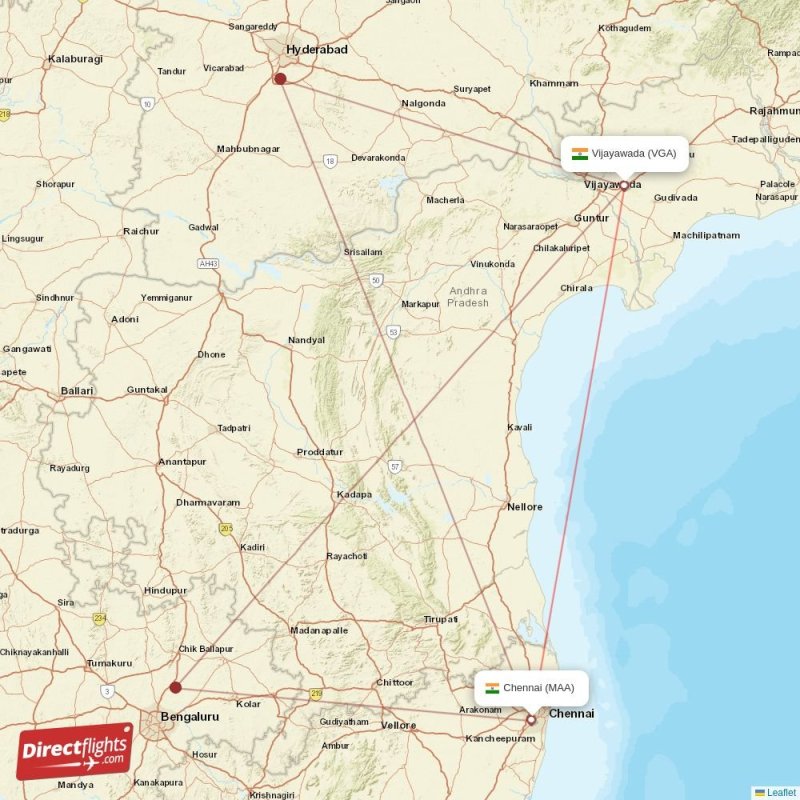 Direct flights from Vijayawada to Chennai, VGA to MAA non-stop ...