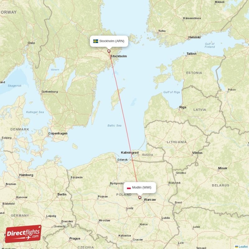 Direct flights from Modlin to Stockholm, WMI to ARN non-stop ...