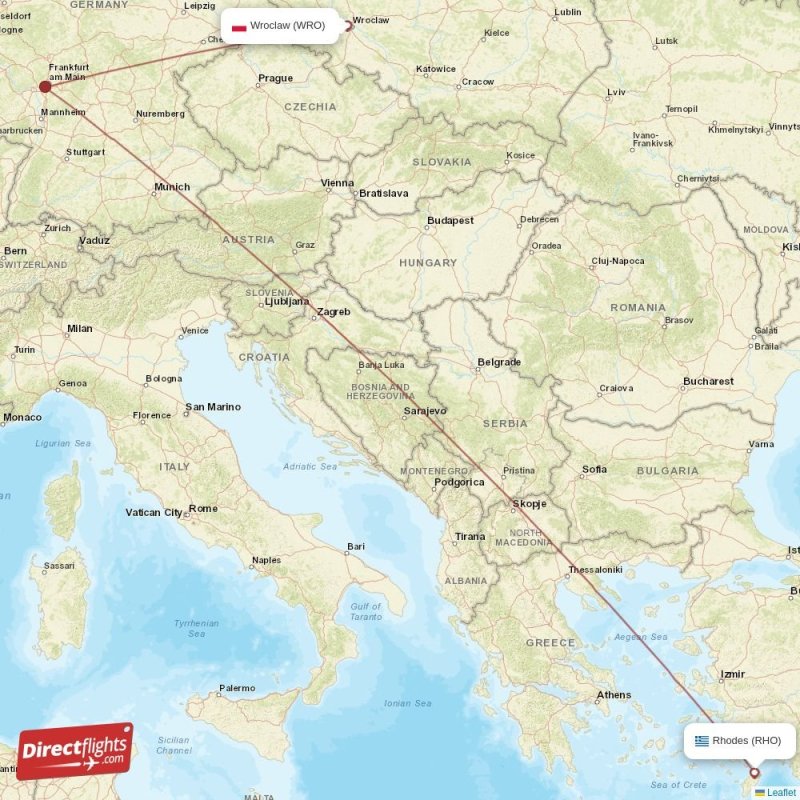 Direct flights from Wroclaw to Rhodes, WRO to RHO non-stop ...