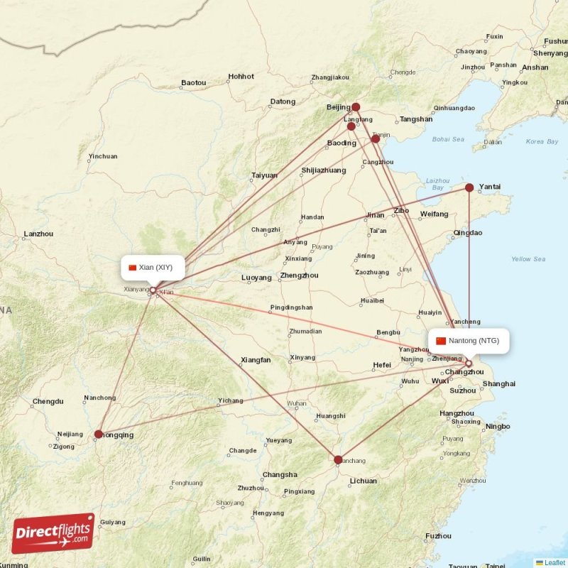 Direct flights from Xian to Nantong, XIY to NTG non-stop ...
