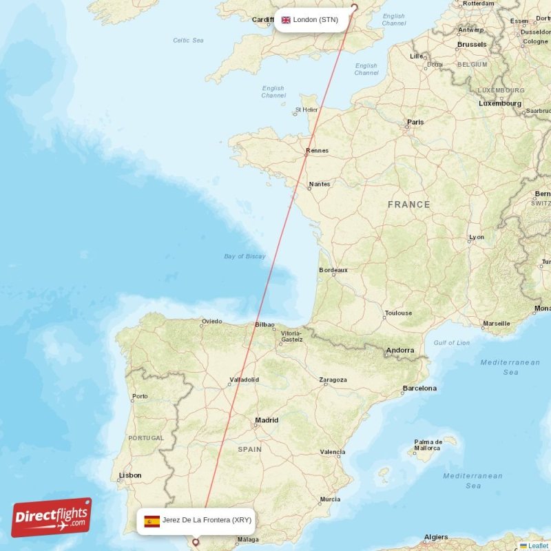 Direct flights from Jerez De La Frontera to London (XRY-STN ...