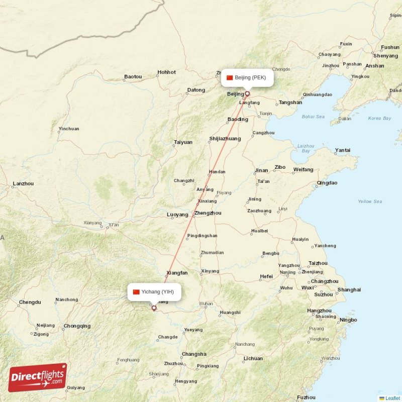 Direct flights from Yichang to Beijing, YIH to PEK non-stop ...