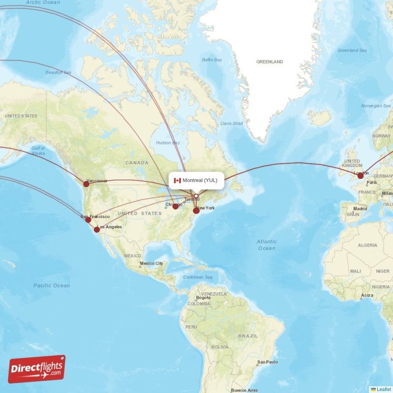 Direct flights from Montreal to Shanghai (YUL-PVG) - Directflights.com