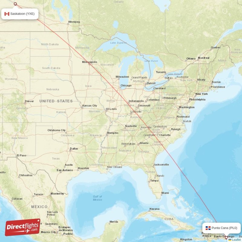 Direct flights from Saskatoon to Punta Cana, YXE to PUJ non-stop ...