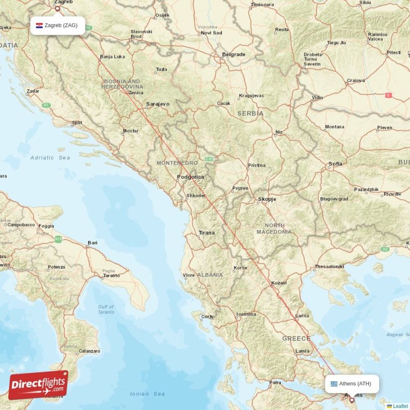 Direct flights from Zagreb to Athens, ZAG to ATH non-stop ...