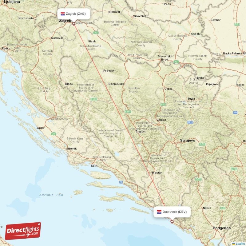 Direct flights from Zagreb to Dubrovnik, ZAG to DBV non-stop ...